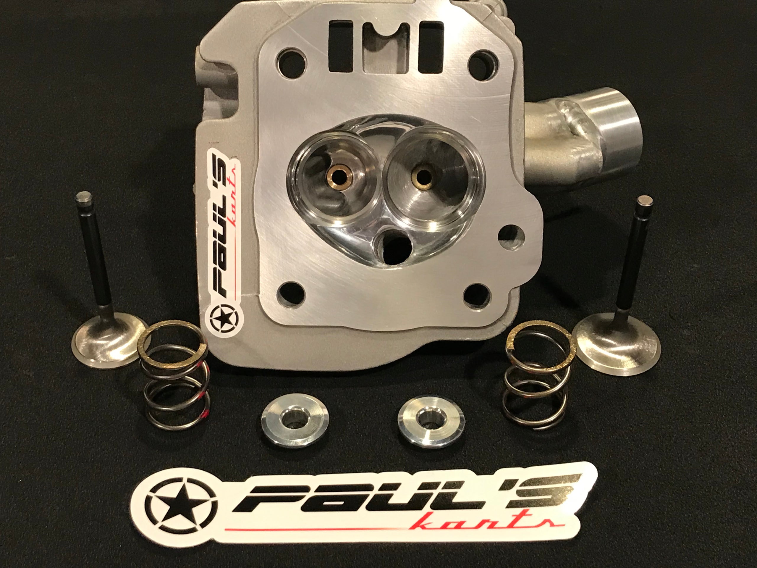 Predator 212 big valve head, ported, polished | Pauls Karts