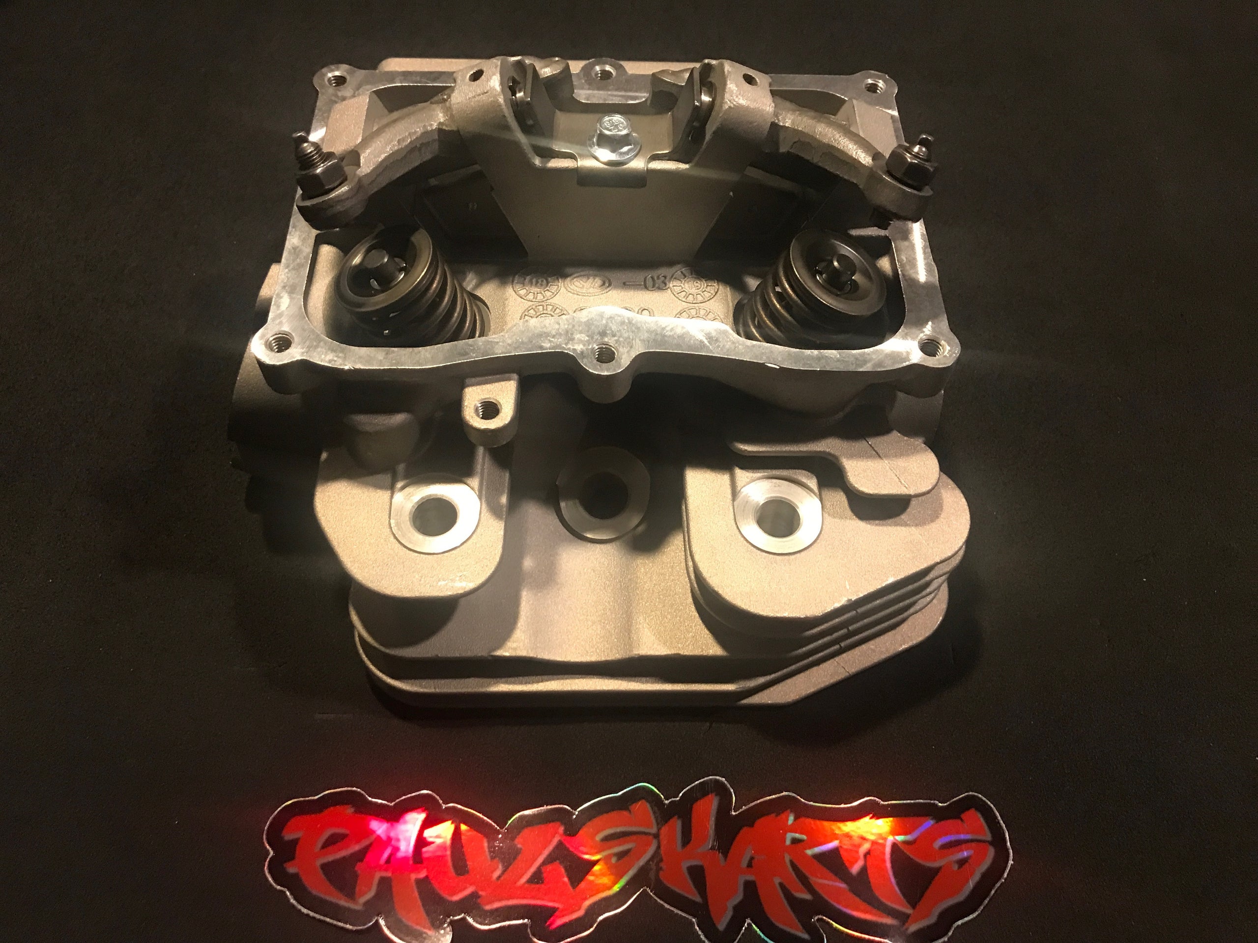 Predator 420 hemi head, complete, includes valves, springs, retainers ...