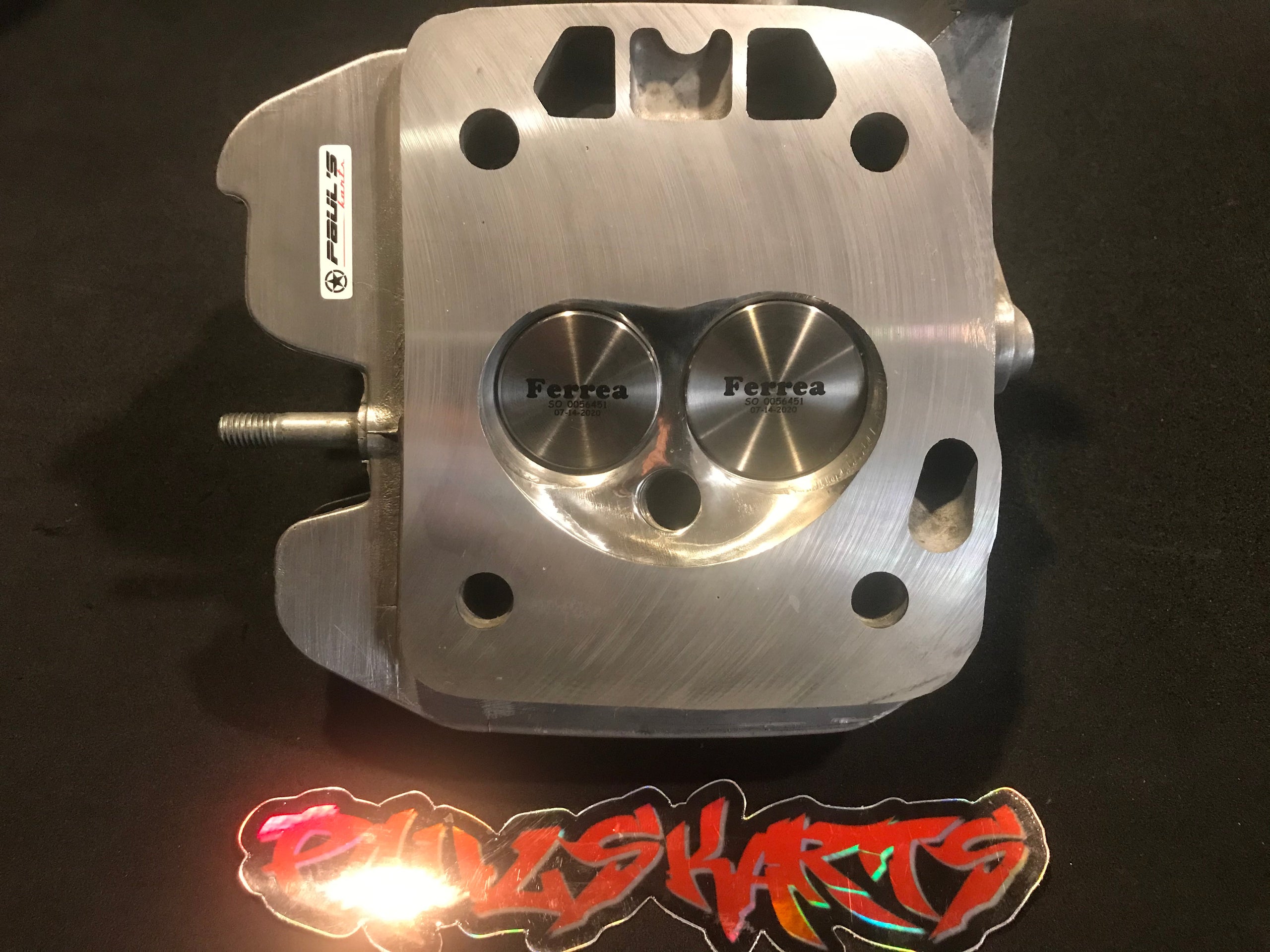 (INCLUDES TITANIUM 6MM STEM VALVES) Head, Big block, 38/34 valve seats ...